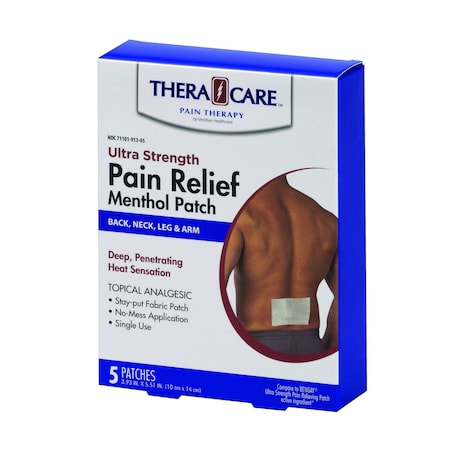 Theracare TheraCare Pain Relief Ultra Strength Menthol Patch (5 count) 24-913 | Zoro